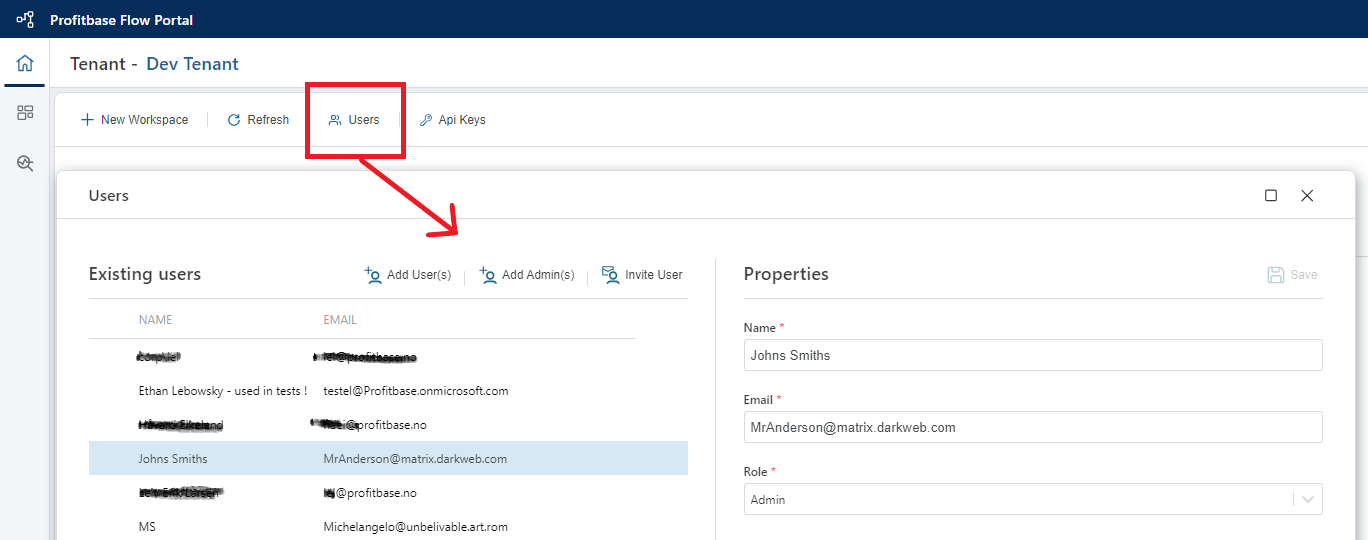 Users Profitbase Docs